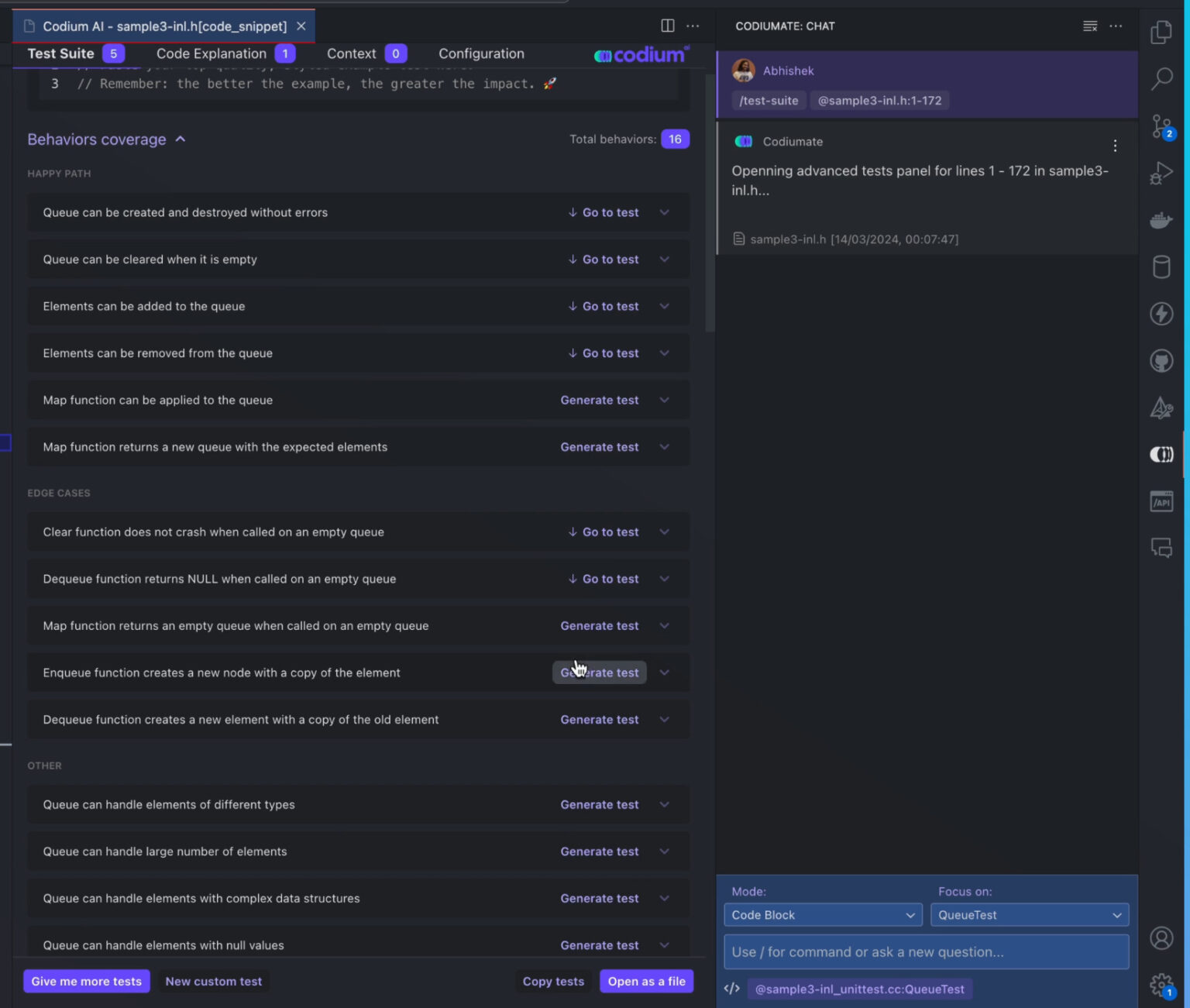 Meaningful Test Generation and Enhanced Coverage - Qodo