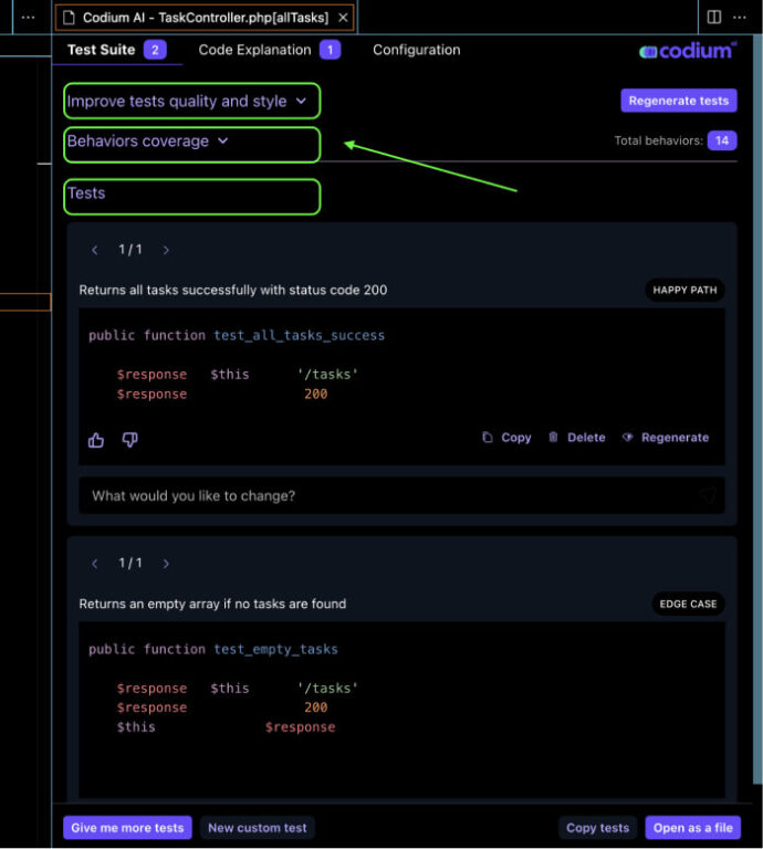 Laravel Testing with Qodo (formerly Codium) IDE Extension - Qodo