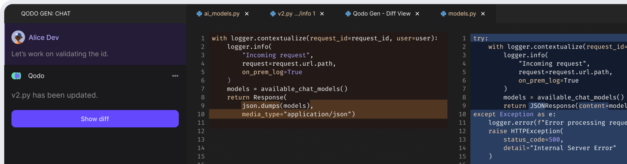 Codium is now Qodo | Qodo Gen - Generate Meaningful Code Tests Codium is now Qodo | Qodo Gen - Generate Meaningful Code Tests